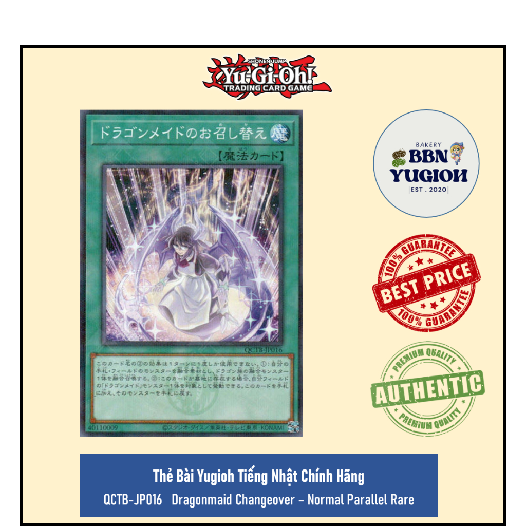 Thẻ Bài Yugioh Tiếng Nhật Chính Hãng: QCTB-JP016 Dragonmaid Changeover ...