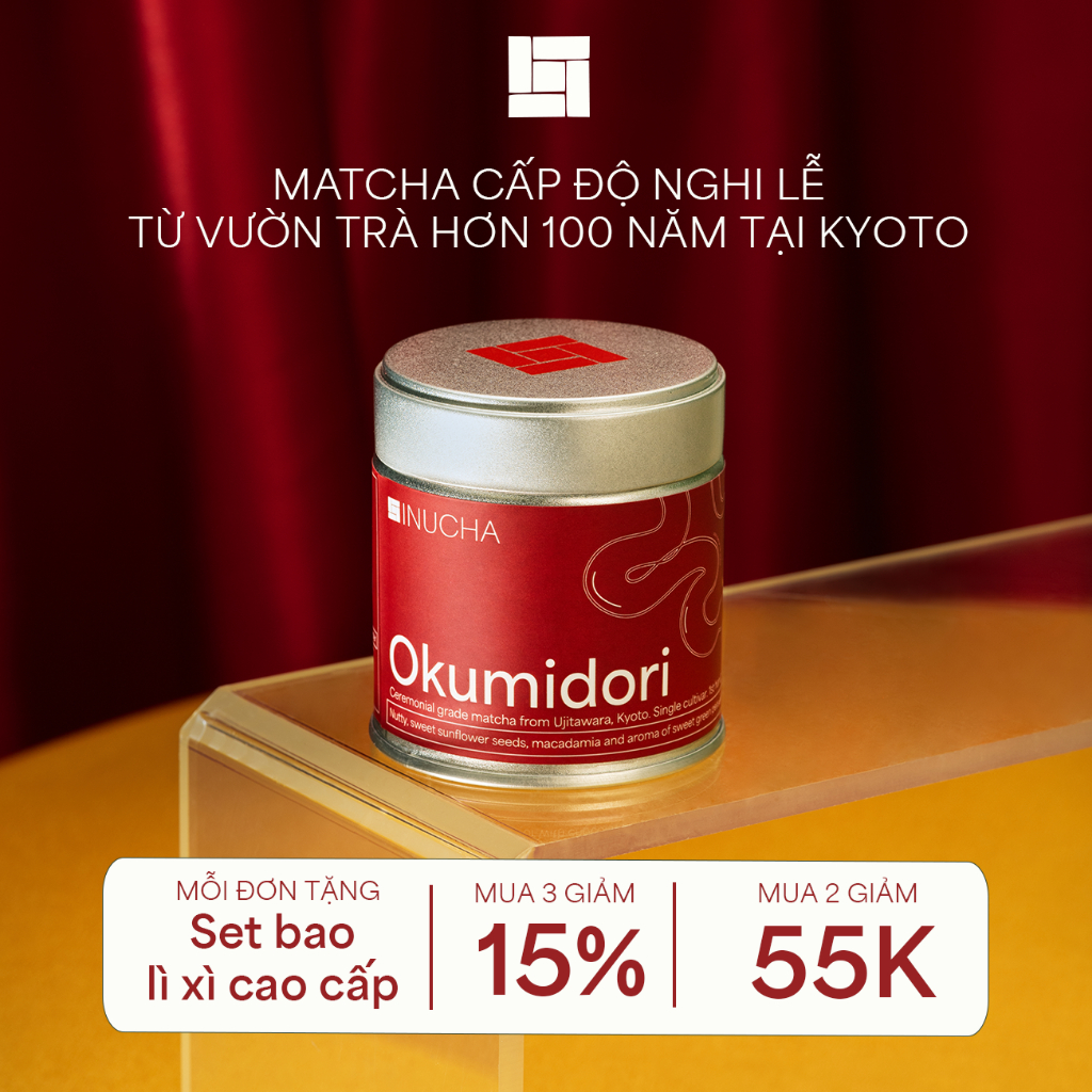 [HỘP TẾT 2025] Hộp 30g Bột Matcha INUCHA (Giống OKUMIDORI) | Ceremonial ...