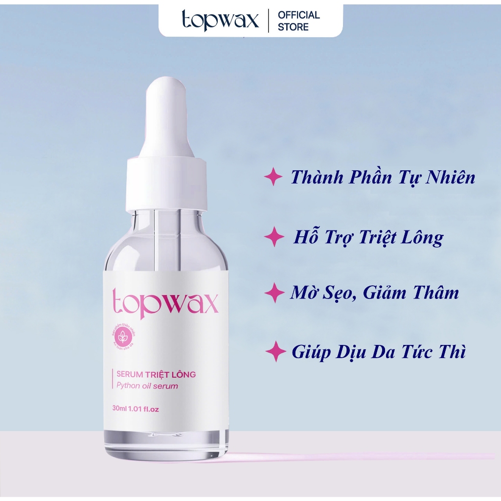 Serum Mỡ Trăn Dưỡng Da Sau Wax TOP WAX Làm Chậm Quá Trình Mọc Lại Lông Mờ Thâm Rạn Da, Triệt ...