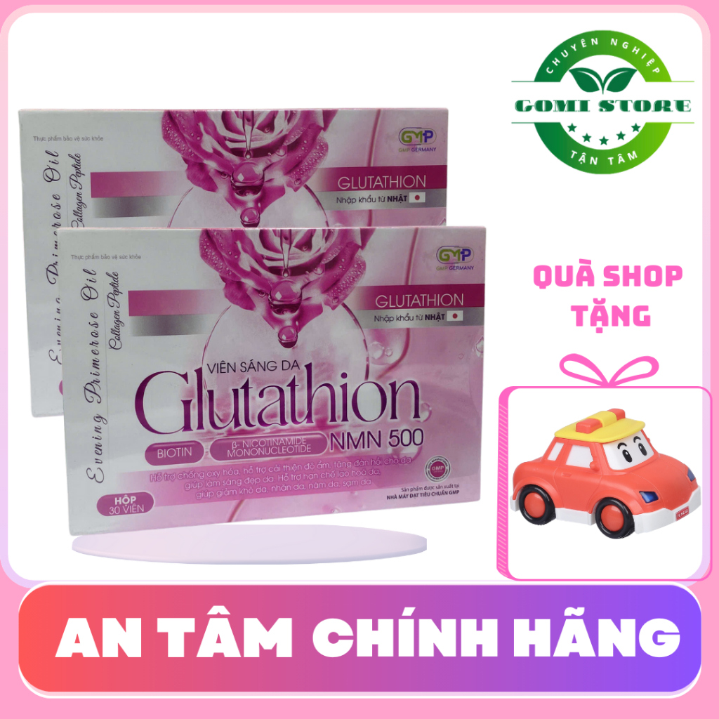 [CHÍNH HÃNG] Viên Uống Sáng Da Glutathion NMN 500 Hộp 30 Viên | Shopee Việt Nam