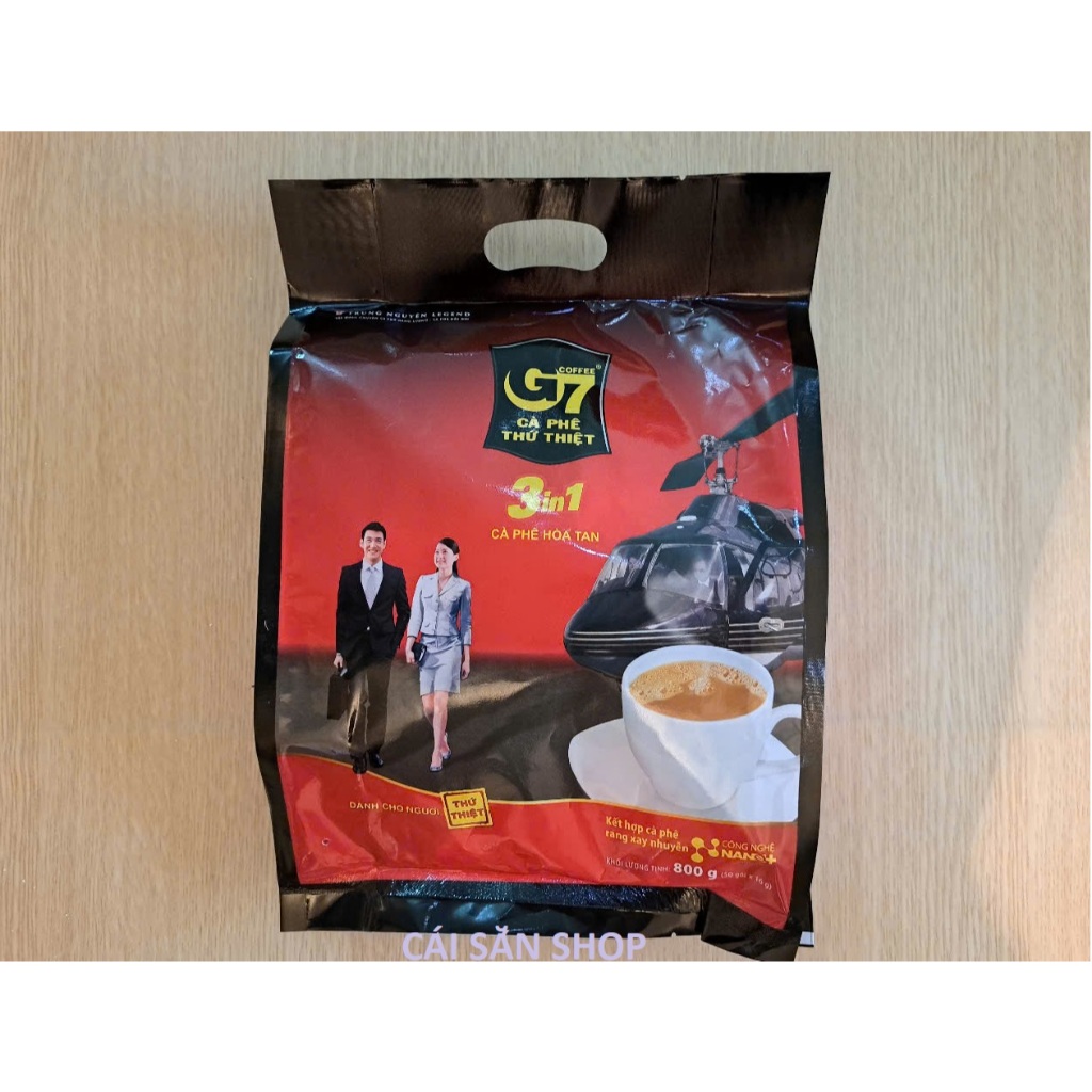 Cà Phê Hòa Tan Trung Nguyên G7 3in1 bịch 800g (50 gói x 16 g) | Shopee Việt Nam