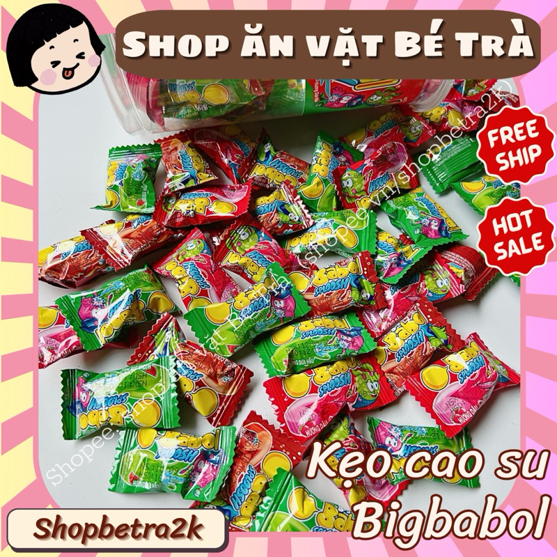 Kẹo cao su thổi Big babol nhân siro hương trái cây (cái nhỏ 3,4gr) | Shopee Việt Nam