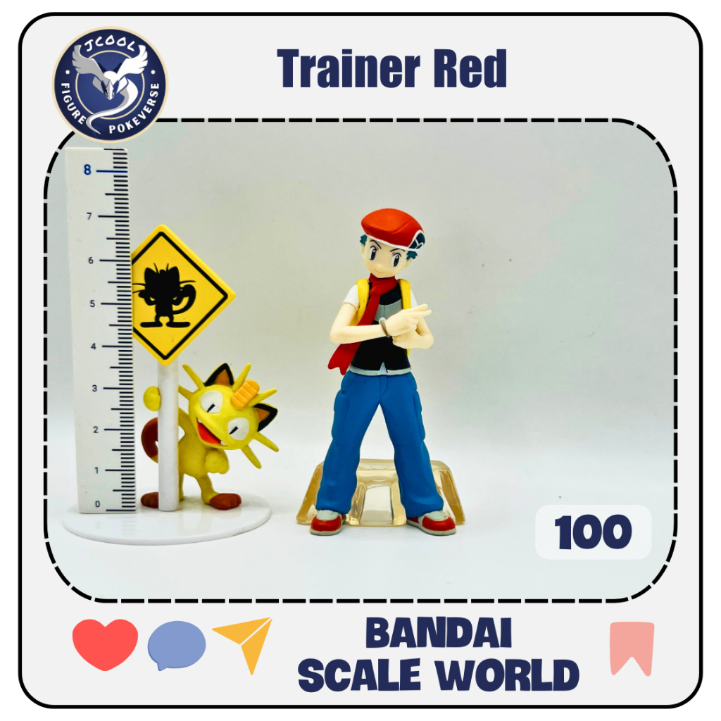 Trainer Red - Gen 1 vùng Kanto - Mô hình Pokemon BANDAI dòng SCALE ...