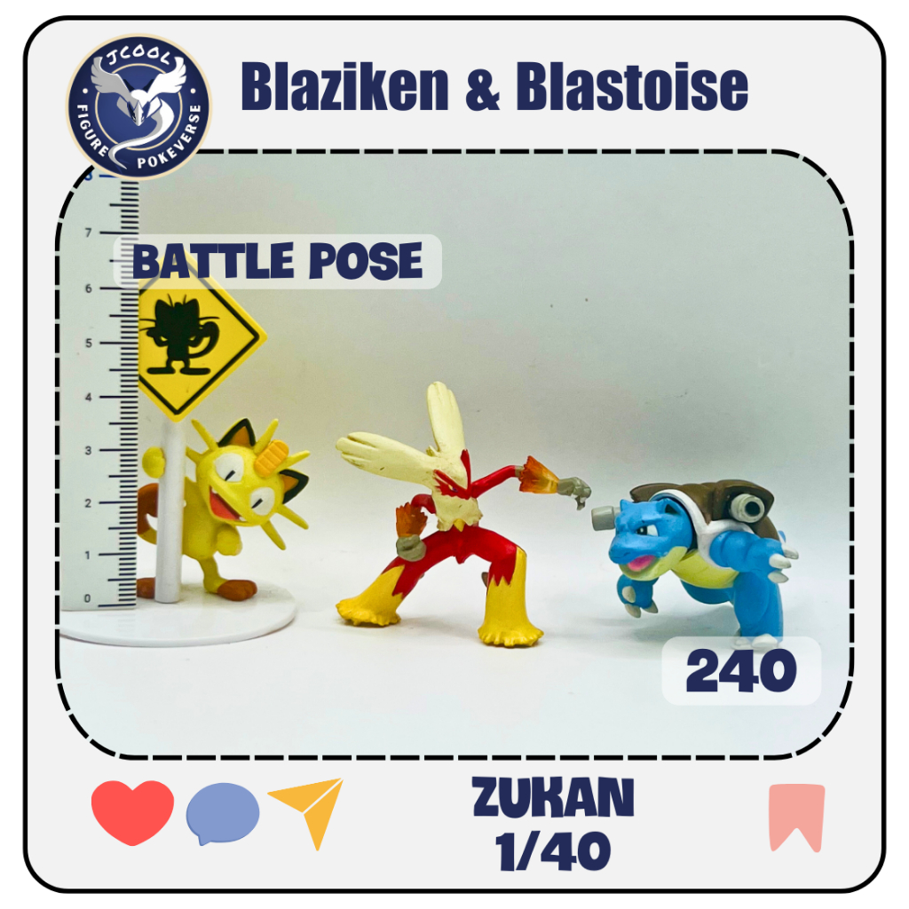 Blaziken & Blastoise (Battle pose) - Gen 3 vùng Hoenn - Mô hình Pokemon ...