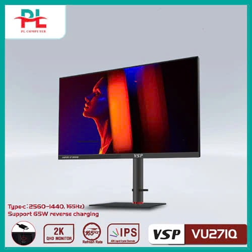 Màn Hình VSP VU271Q 27 Inch IPS 2K 165Hz USB-C - Hàng Chính Hãng - Bảo Hành 3 Năm | Shopee Việt Nam