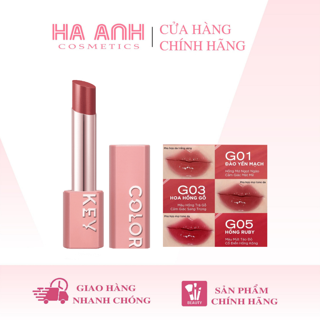 Son Thỏi Căng Bóng Môi Colorkey Juicy Glow Lipstick | Shopee Việt Nam