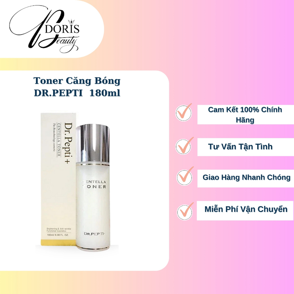 Nước Hoa Hồng Dưỡng Da Căng Bóng Dr.Pepti Centella Toner EX 180ml | Shopee Việt Nam