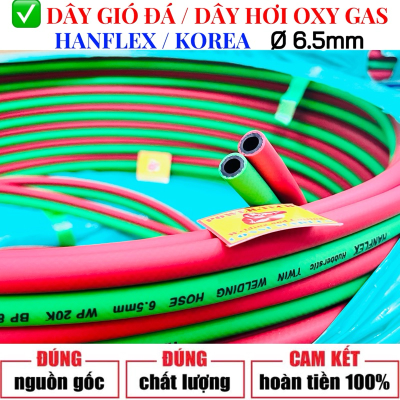 Ống Hơi Gió Đá , Dây Hơi Đôi Oxy Gas , dẫn khí Hàn Cắt , f6.5mm ...