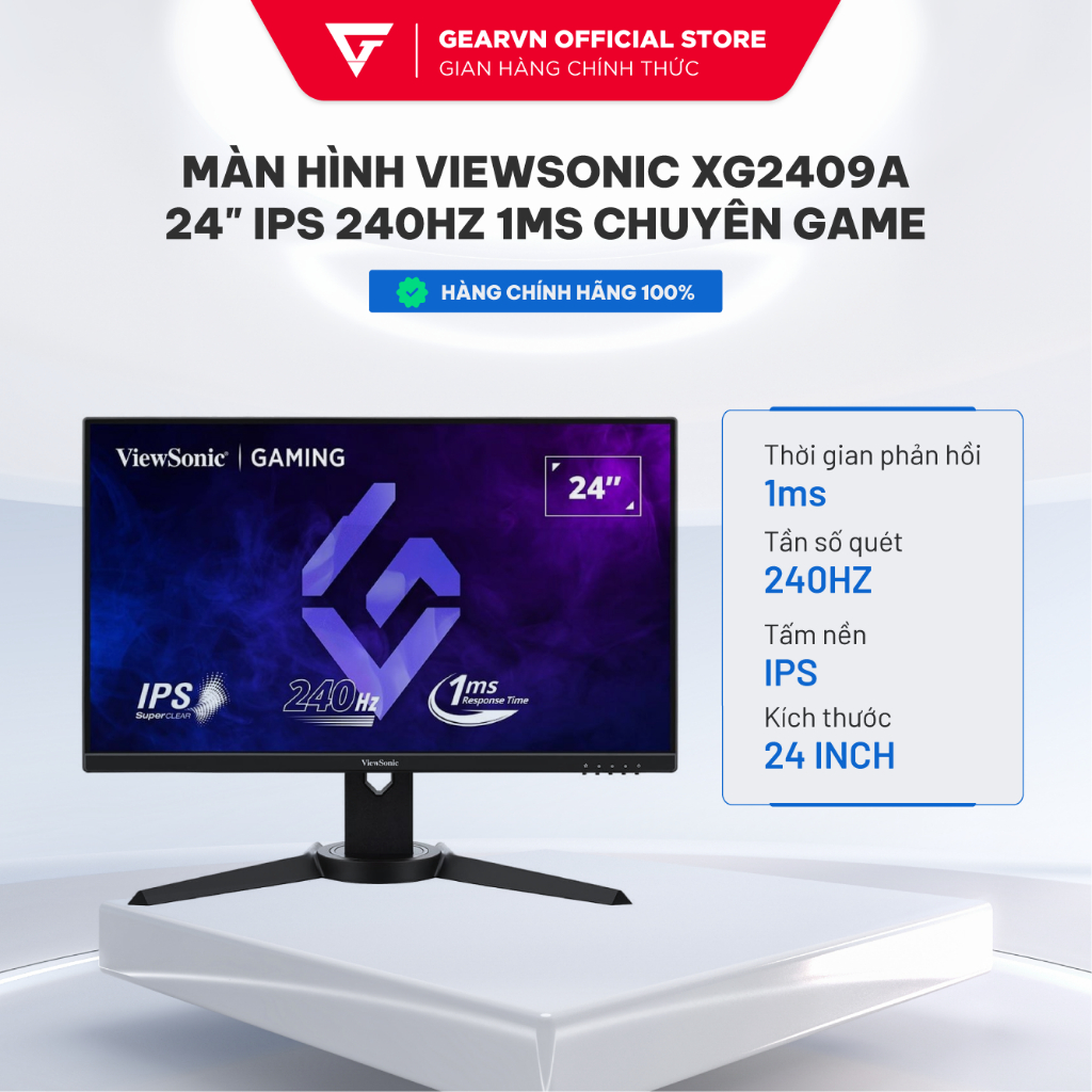 Màn hình ViewSonic XG2409A 24" IPS 240Hz 1ms chuyên game | Shopee Việt Nam