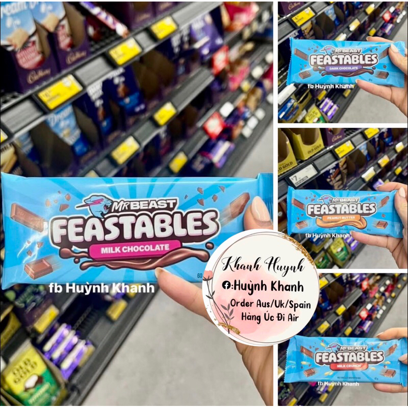 🔥HOT🔥Socola Mr Beast Feastables Milk Chocolate Bar 60g - Mua tại Úc ...