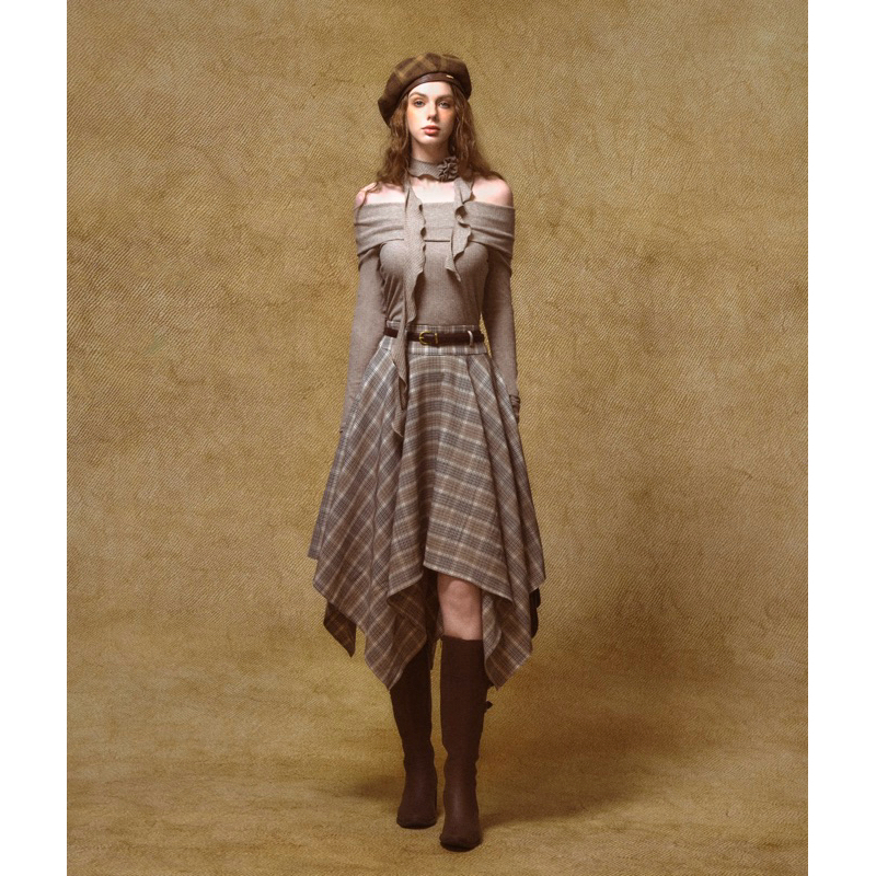 Chân váy kẻ Ella - Decimirel | Shopee Việt Nam