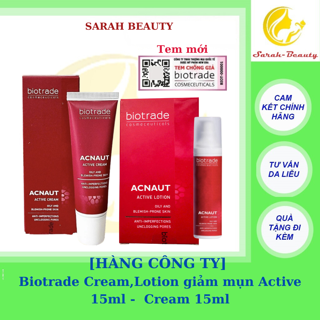 [CHÍNH HÃNG] Lotion giảm mụn Active Lotion Acnaut 10ml - Biotrade Acne ...