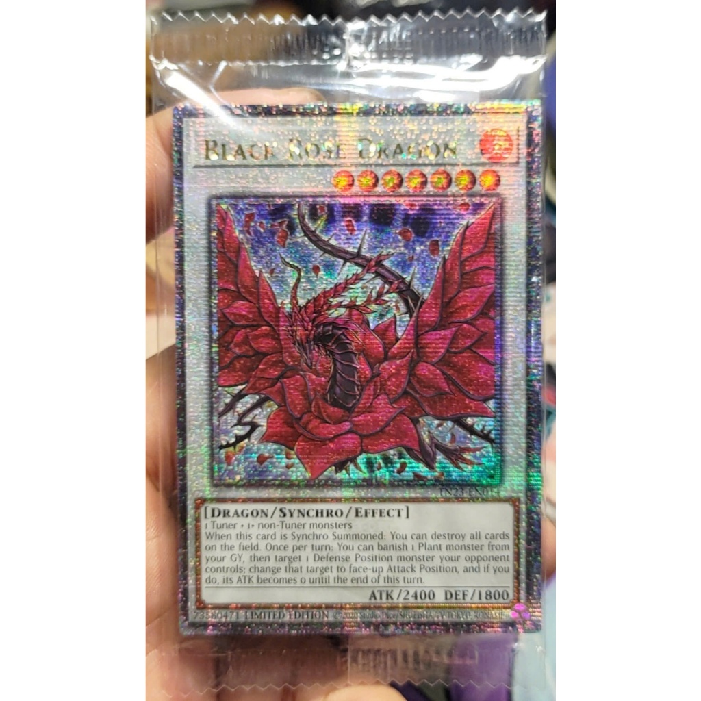 [KW2 Yugioh] [EN-US] [Nice Art] Thẻ bài Black Rose Dragon - TN23-EN014 - Quarter Century Rare ...