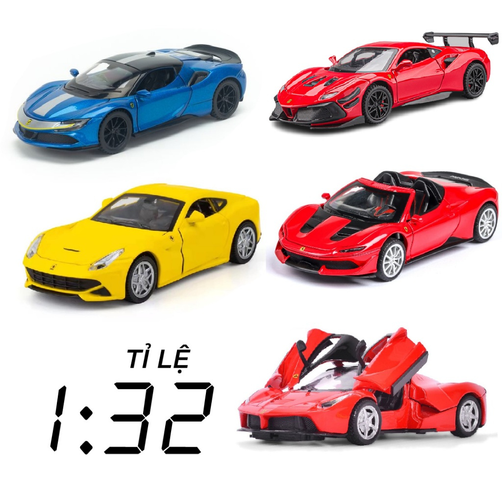 Mô hình xe Ferrari 488 Challenge EVO 2020 tỉ lệ 1:32 Jiaye model ...