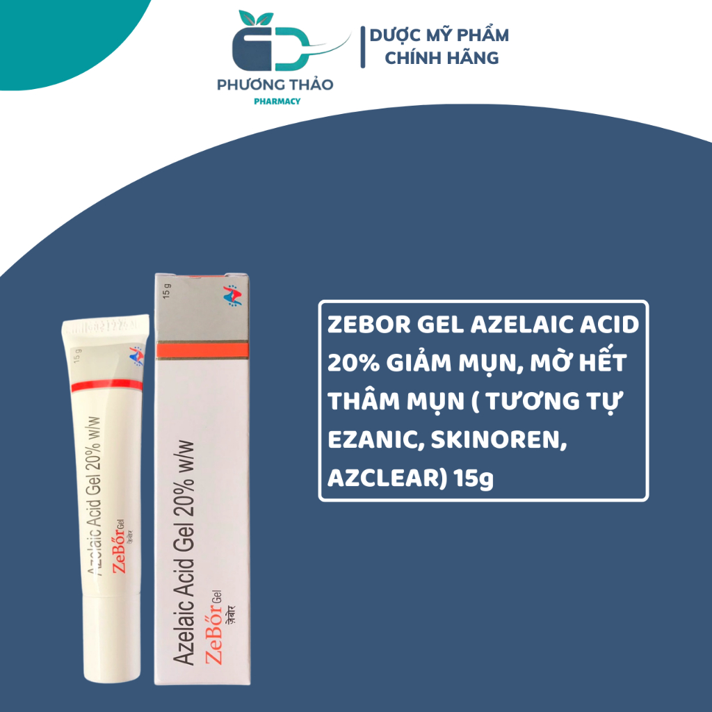 Zebor Gel hỗ trợ mờ thâm, sáng da, đều màu, ngừa mụn trứng cá, cải ...