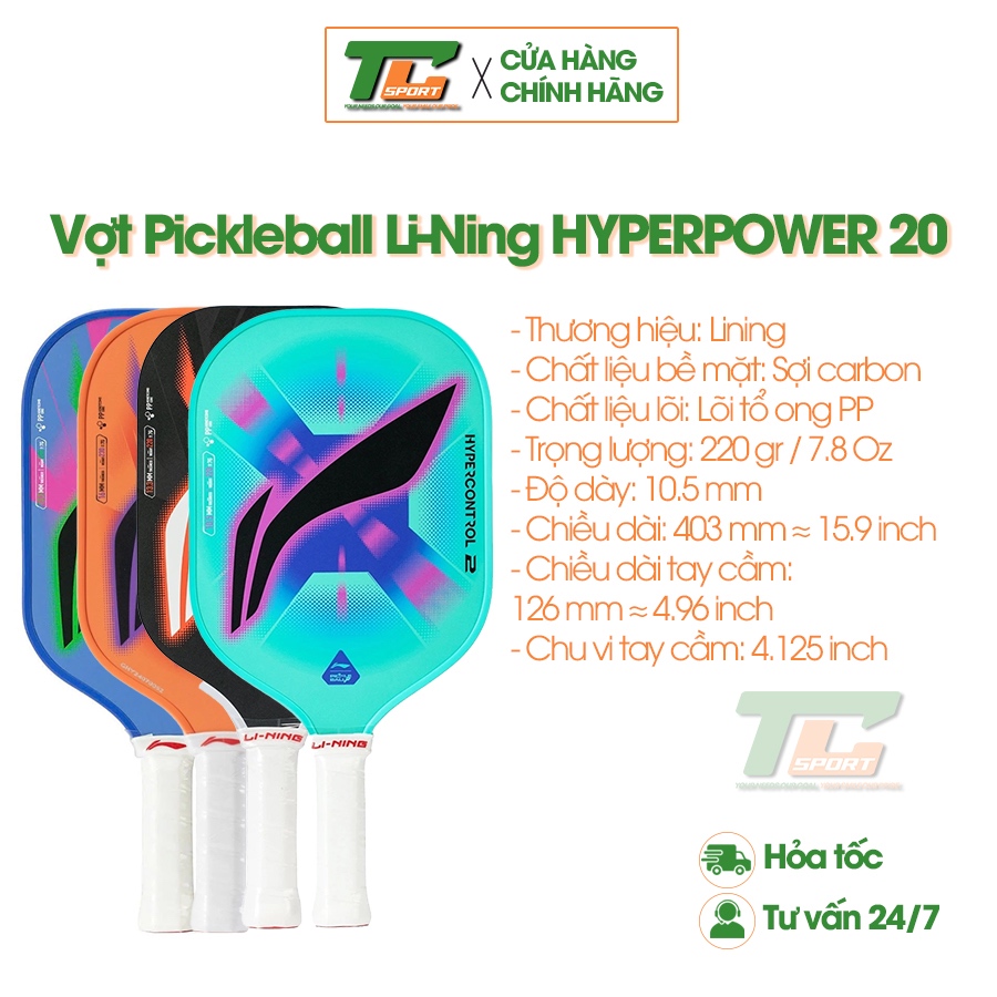 Vợt Pickleball Lining Hyperpower 20 Zircon | Shopee Việt Nam