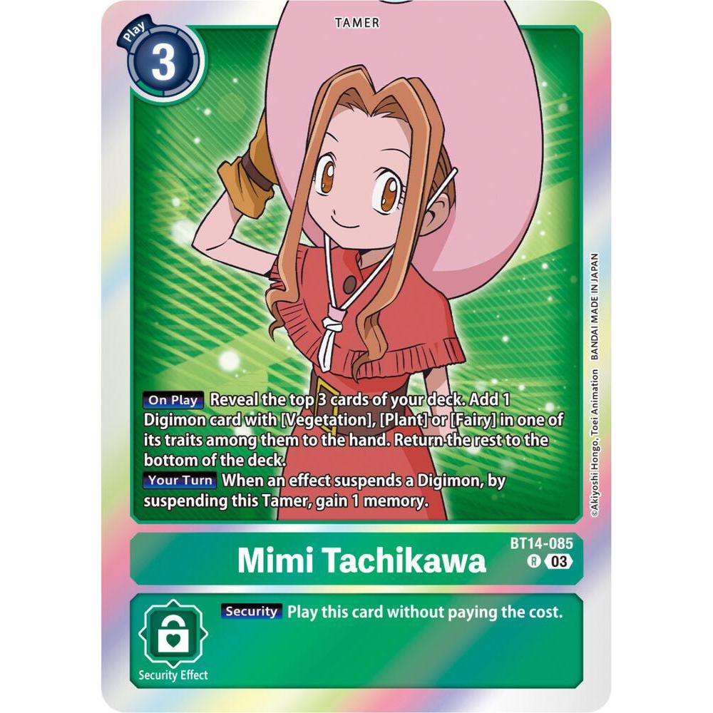 Thẻ Bài Digimon Mã BT14-085 - Mimi Tachikawa - Tamer - Rare | Shopee ...