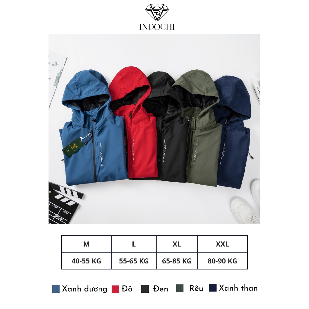 Áo khoác gió Nam INDOCHI phối màu trẻ trung Hàn Quốc - AKG016 | Shopee ...