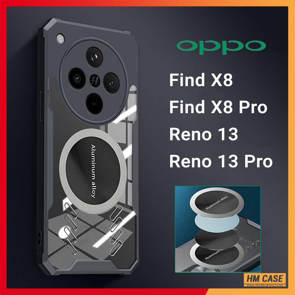 Ốp Lưng Từ Tính Tản Nhiệt Oppo Find X8 / Find X8 Pro / Reno 13 / Reno ...