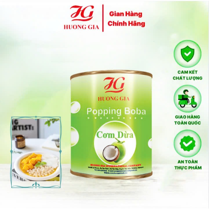 Hạt nổ cơm dừa lon thơm ngon vị tự nhiên lon 850g | Shopee Việt Nam