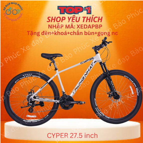 Xe đạp Thể Thao Thống nhất Cyper 27.5inch(Tặngđènphản quang,chắnbùn ...