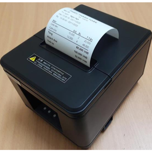 Máy in hoá đơn, mã vận đơn K80 printer XPRITER T80A 2023 dao tự cắt ...