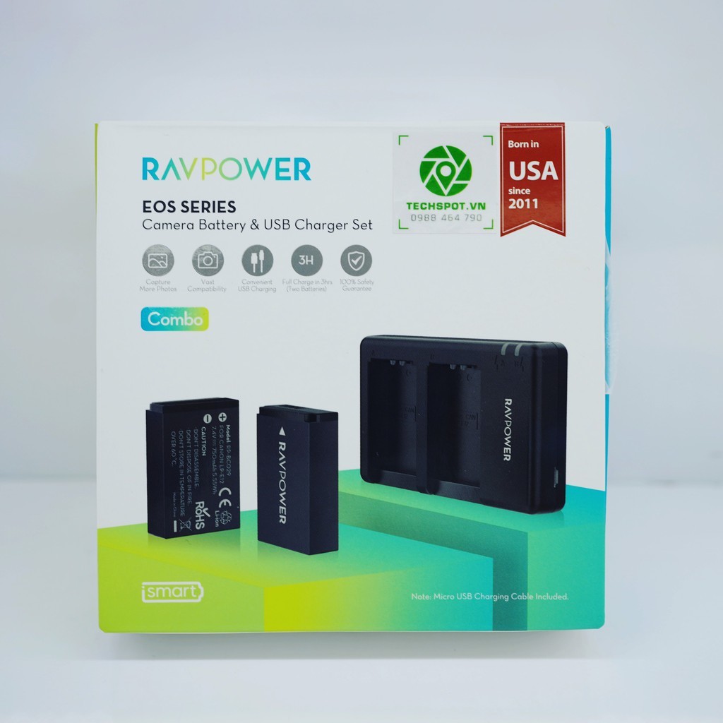 Bộ pin + sạc Ravpower thay thế cho pin LP-E12 | Shopee Việt Nam