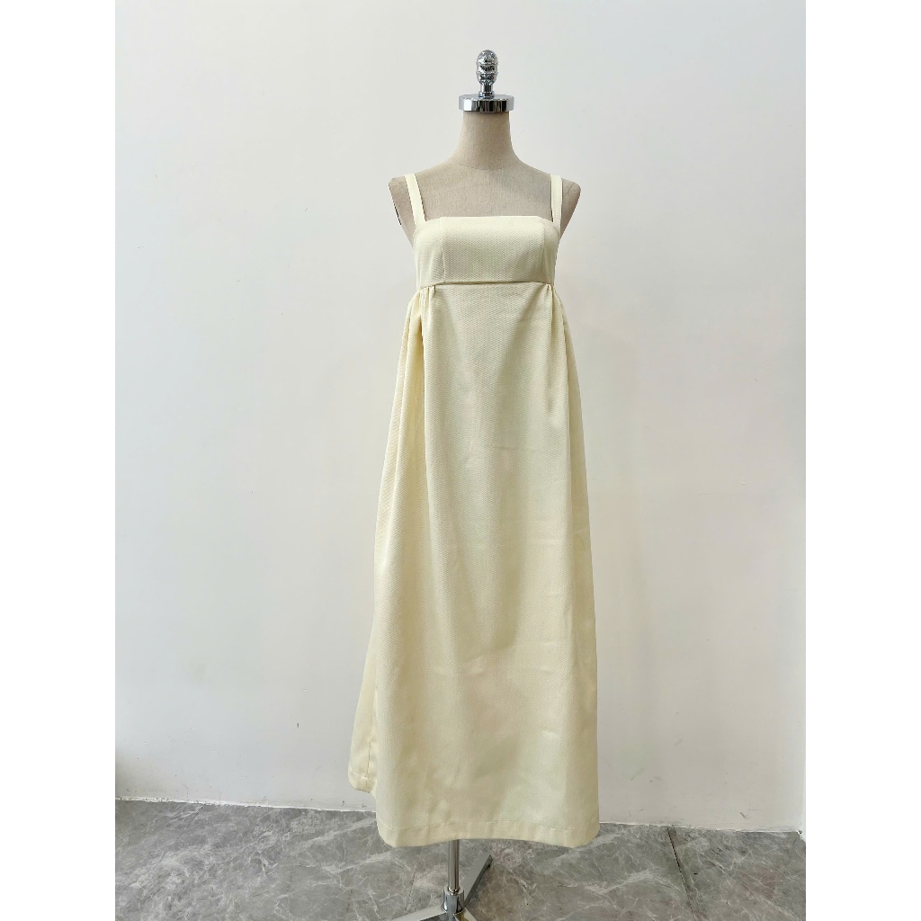 Đầm Babydoll Dáng Dài Hai Dây Nữ Cúp Ngực Cổ Vuông | HEIDI DRESS ...