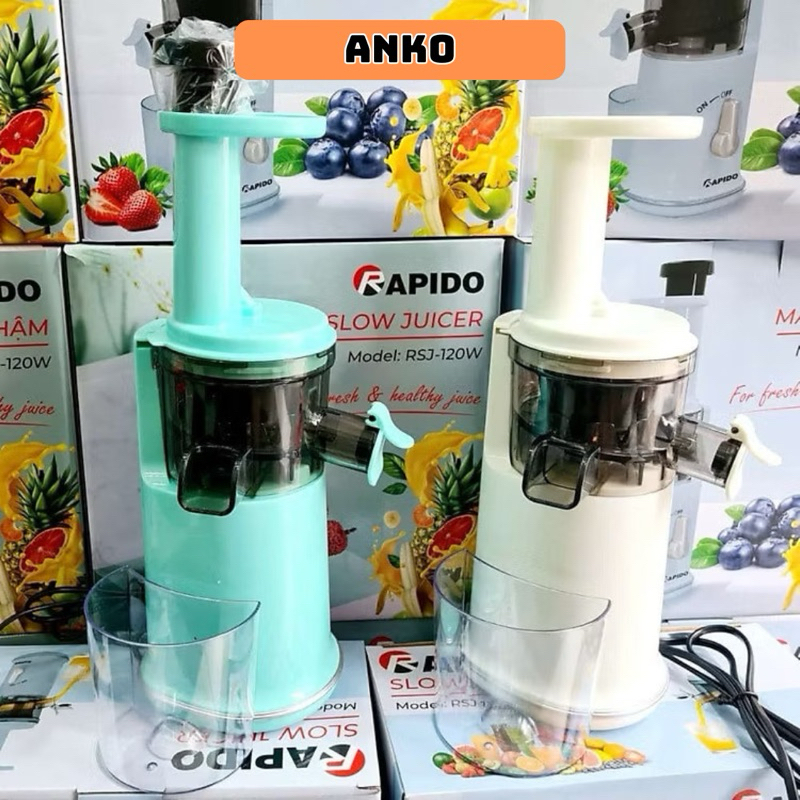 Máy ép chậm mini Rapido RSJ-120B/W dung tích 200ml động cơ DC tiết kiệm ...
