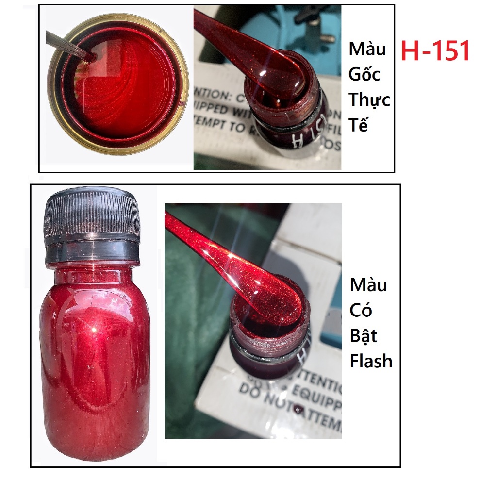 50g Sơn Đỏ Cherry Ánh Nhũ Vàng (H-151) | Shopee Việt Nam