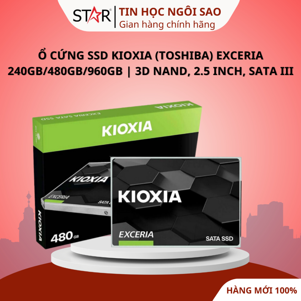 Ổ cứng SSD Kioxia (TOSHIBA) Exceria 240gb/480gb/960GB | 3D NAND, 2.5 inch, SATA III - Bảo hành ...