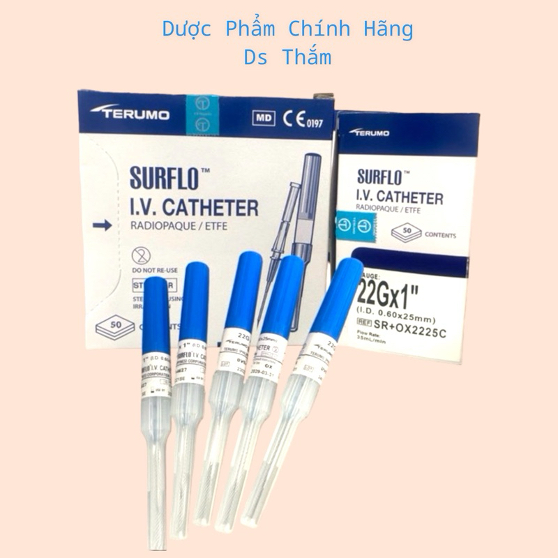 Hộp 50 cái Kim Luồn Tĩnh Mạch Terumo 22G | Shopee Việt Nam