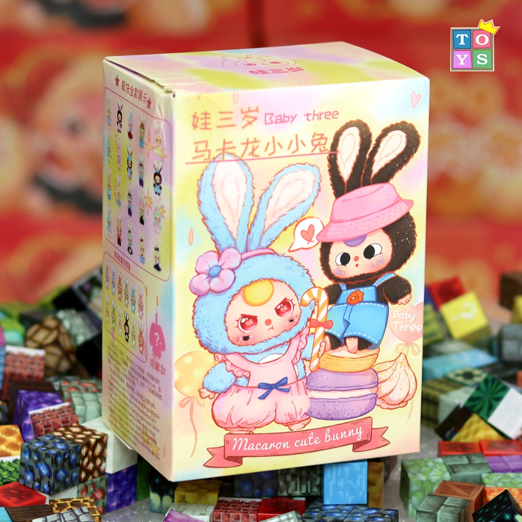 Blind Box Baby Three Thỏ Macaron Cute Bunny | Chính hãng - Nguyên Seal ...