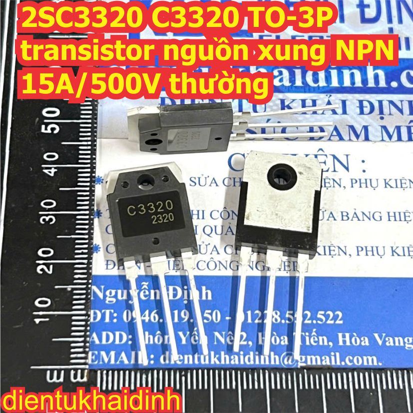 2SC3320 C3320 TO-3P transistor nguồn xung NPN 15A/500V KDE1321 | Shopee Việt Nam