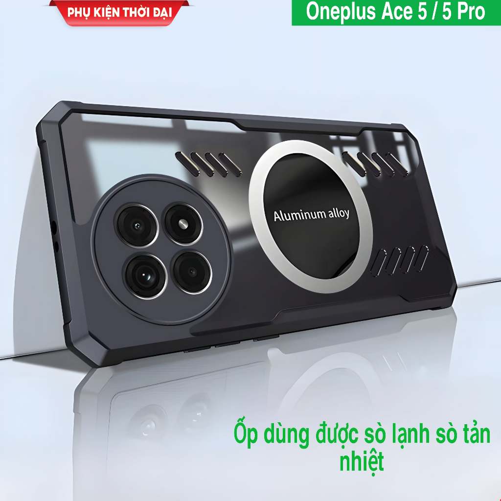 Ốp lưng OnePlus Ace 5 / 5 Pro / Ace 3 / 3 Pro / Ace 5 Ultra / Ace 5 Racing thoát khí dùng sò ...