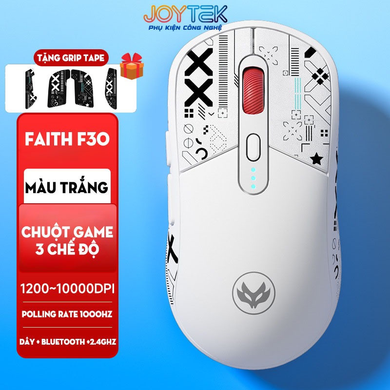 Chuột Gaming Atas F30 - Silent- 3 MODE Không dây Bluetooth - Pin sạc ...