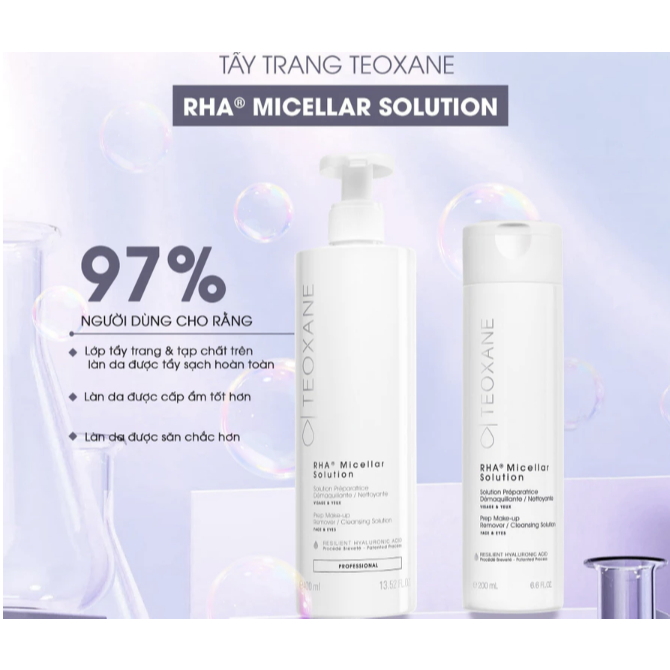 [ CÔNG TY ] SỬA RỬA MẶT, NƯỚC TẨY TRANG Teoxane RHA Micellar Solution | Shopee Việt Nam