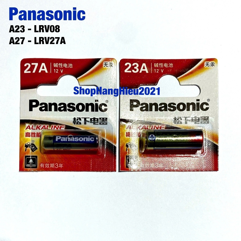 1 Viên Pin A23 / A27 Panasonic Loại Tốt Dùng Cho Điều Khiển Cửa Cuốn ...