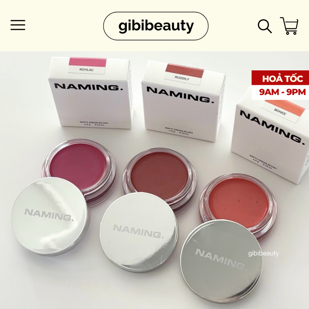 Má hồng kem NAMING Softy Cream Blush 4.5g | Shopee Việt Nam