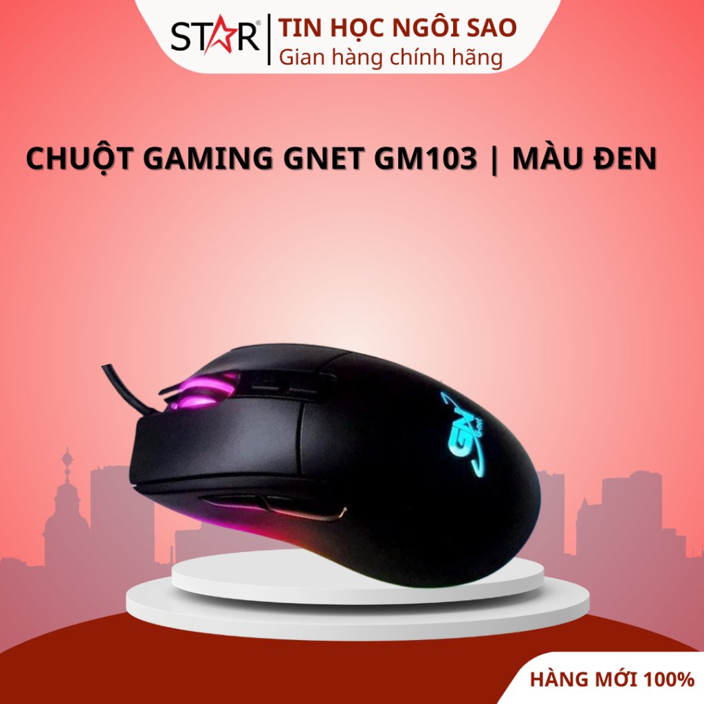 Chuột Gaming GNET GM103 | Màu Đen - Bảo hành 12 tháng | Shopee Việt Nam