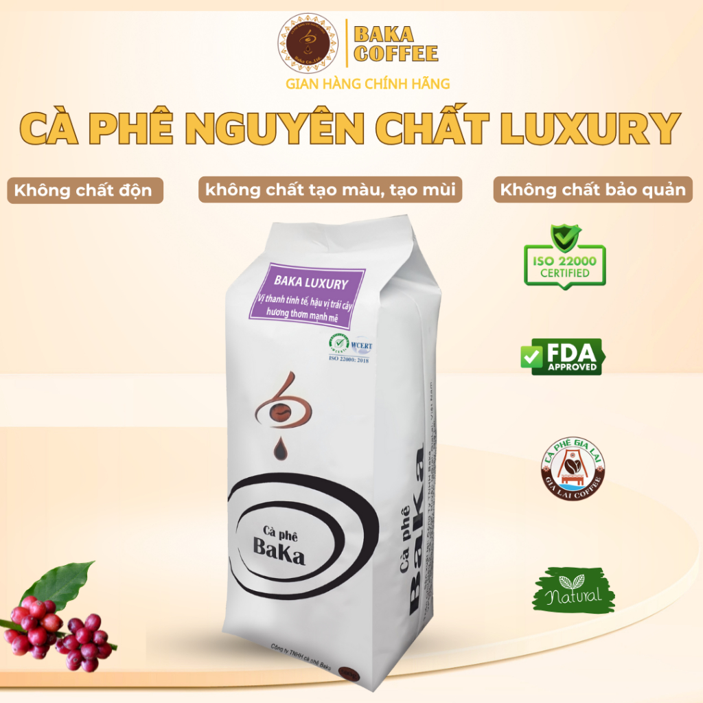 Cà phê nguyên chất Baka - LUXURY | Shopee Việt Nam