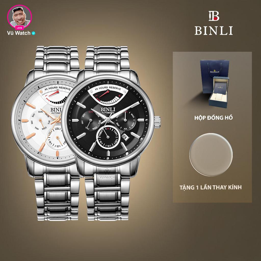 Đồng Hồ Nam BINLI BY6045G | Tặng 1 lần thay kính miễn phí | Shopee Việt Nam