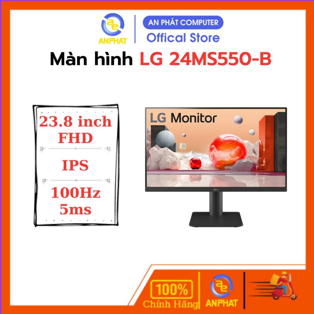 Màn Hình LG 24MS550-B (23.8 inch - IPS - FHD - 100Hz - 5ms) | Shopee ...