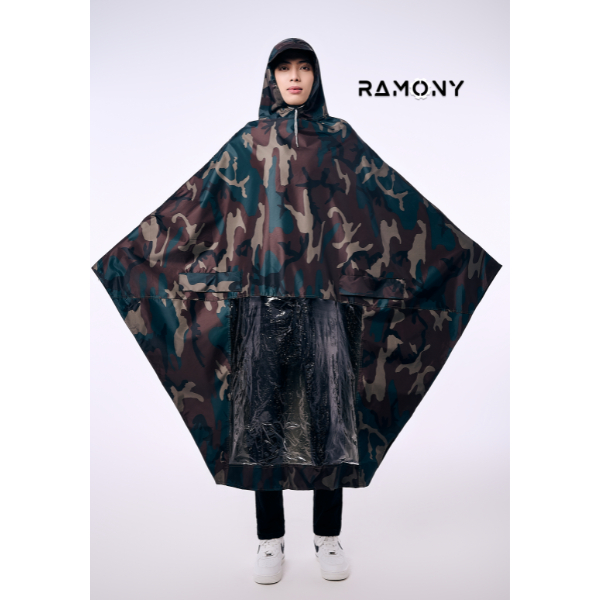 Áo mưa cánh dơi Ramony cỡ XXL vải zằn zi quân đội | Shopee Việt Nam