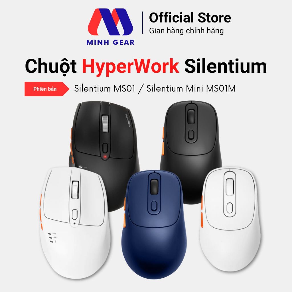 Chuột không dây HyperWork Silentium MS01 / Silentium Mini MS01M - Kết ...