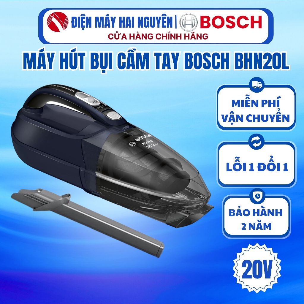 Máy hút bụi cầm tay không dây Bosch BHN20L, Bảo hành 2 năm chính hãng ...