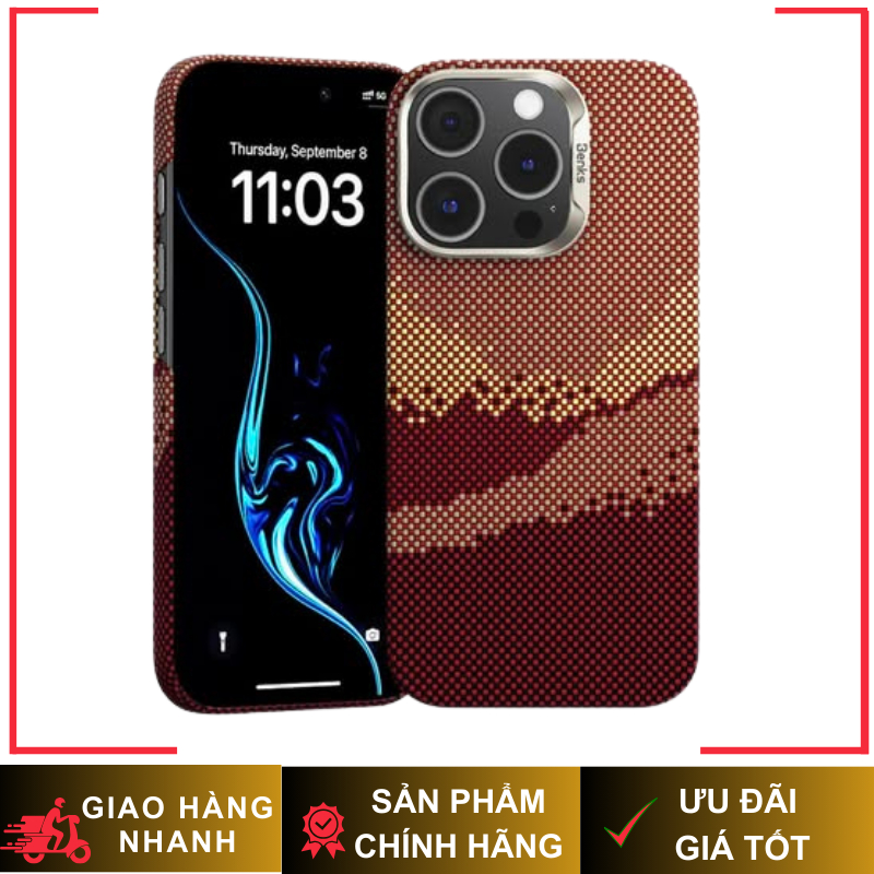 Ốp Lưng B.e.n.k.s Golden Tide/Aurora ArmorAir/ Pro Built with Kevlar 600D Tích Hợp Sạc Từ Tính ...