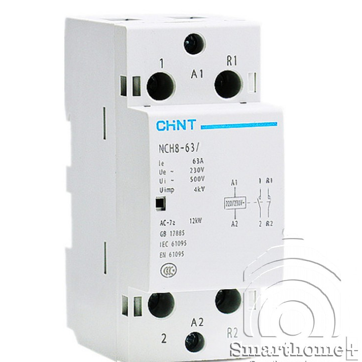 Khởi Động Từ Contactor 1 Pha 63A 2P Chint NCH8-63/20 | Shopee Việt Nam