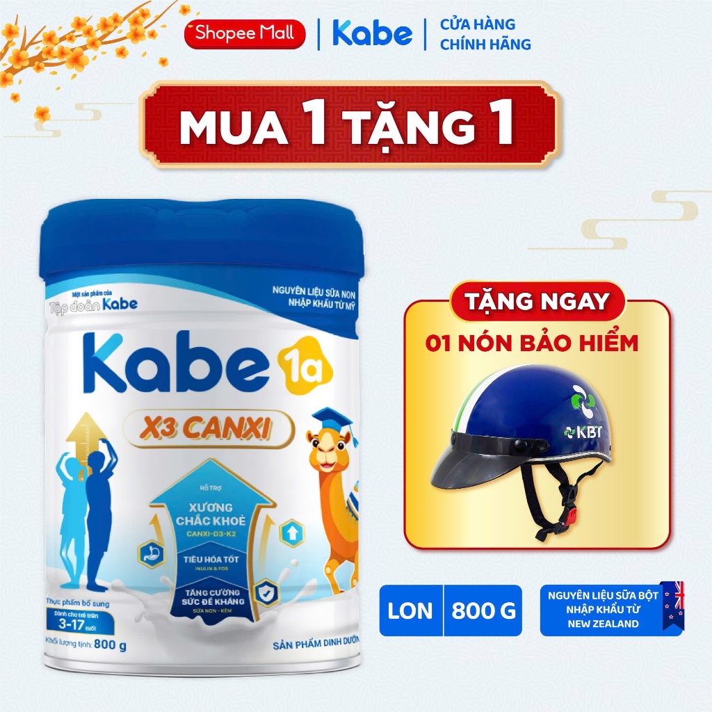 Sữa Bột Kabe 1a X3 Canxi Lon 800gr Bổ Sung Canxi Giúp Trẻ Tăng Chiều Cao Và Tăng Cường Đề Kháng ...
