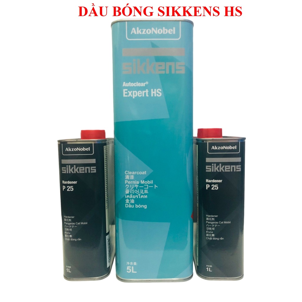 Dầu bóng Autoclear Plus HS Sikkens cao cấp chống xước Keo bóng 2K ...